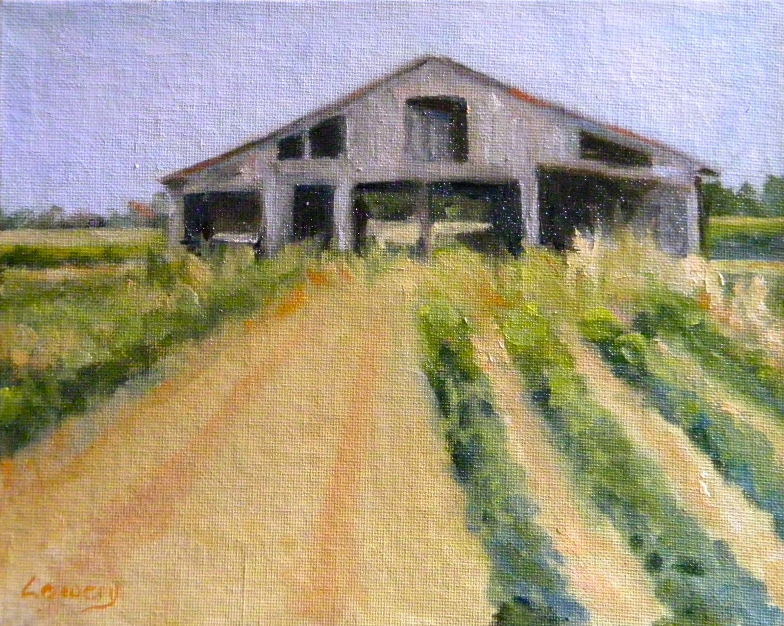 Wanda Lowery's Daily Painting: Cotton Fields Back Home