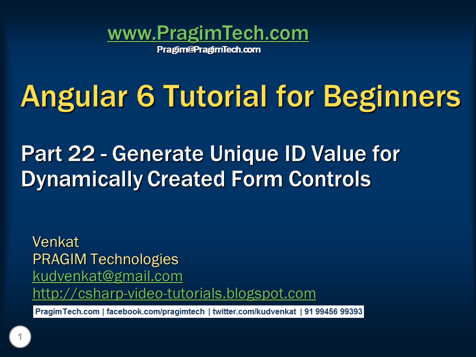 Sql server, .net and c# video tutorial: Generate unique id value for dynamically created form ...