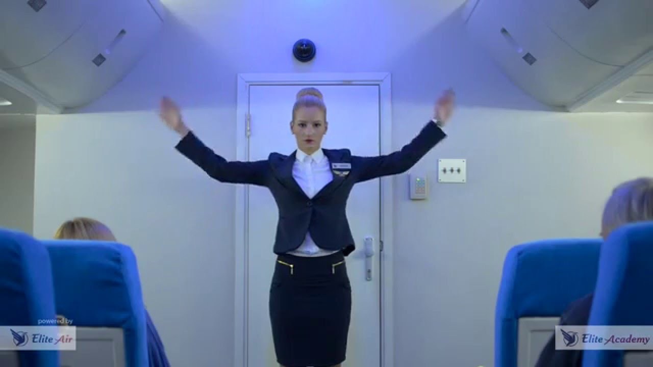 Pre-flight safety demonstration