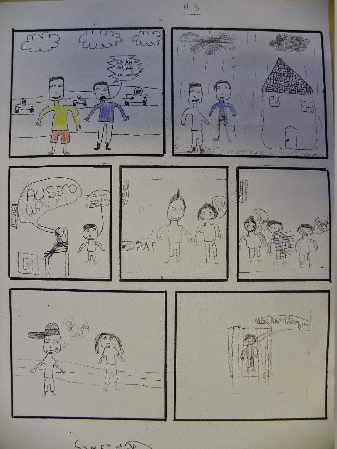 Les petits Donzelot: REALISER UNE PLANCHE DE BD