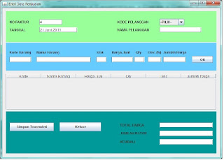 Tutorial Java Netbeans Mysql: Cara Membuat Nomor Transaksi Secara Otomatis di Java
