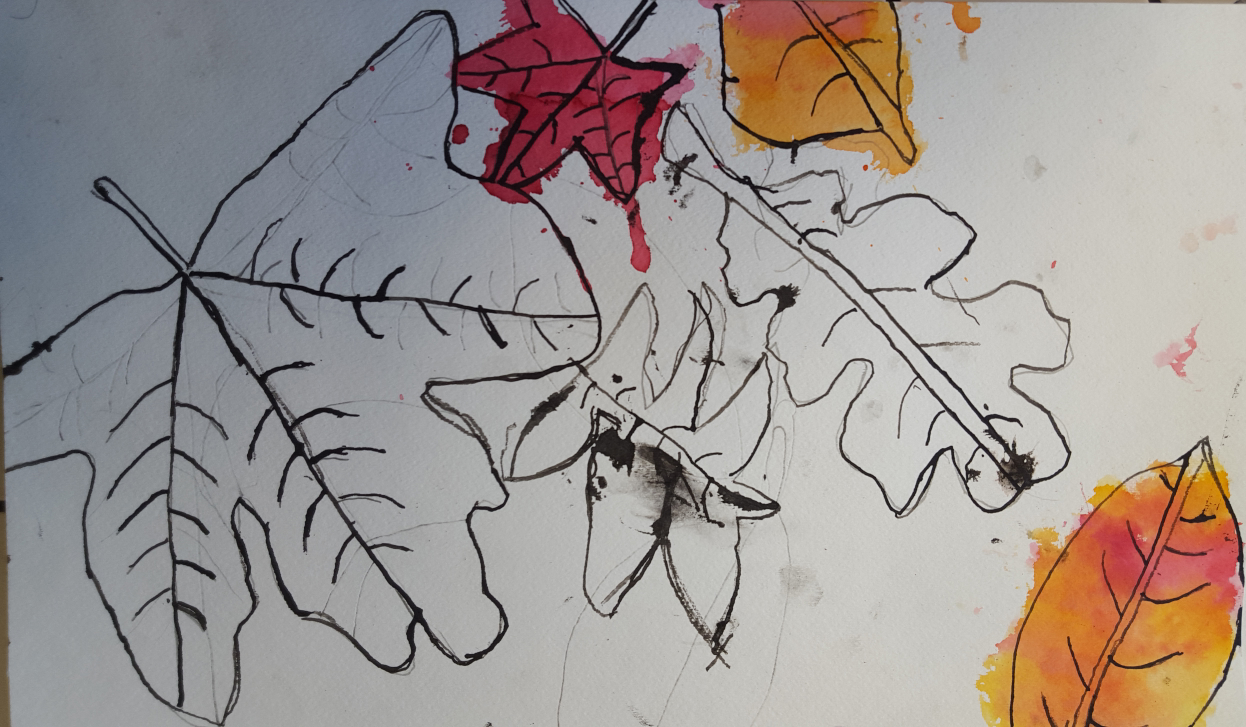 MaryMaking: Drawing Leaves with Sticks