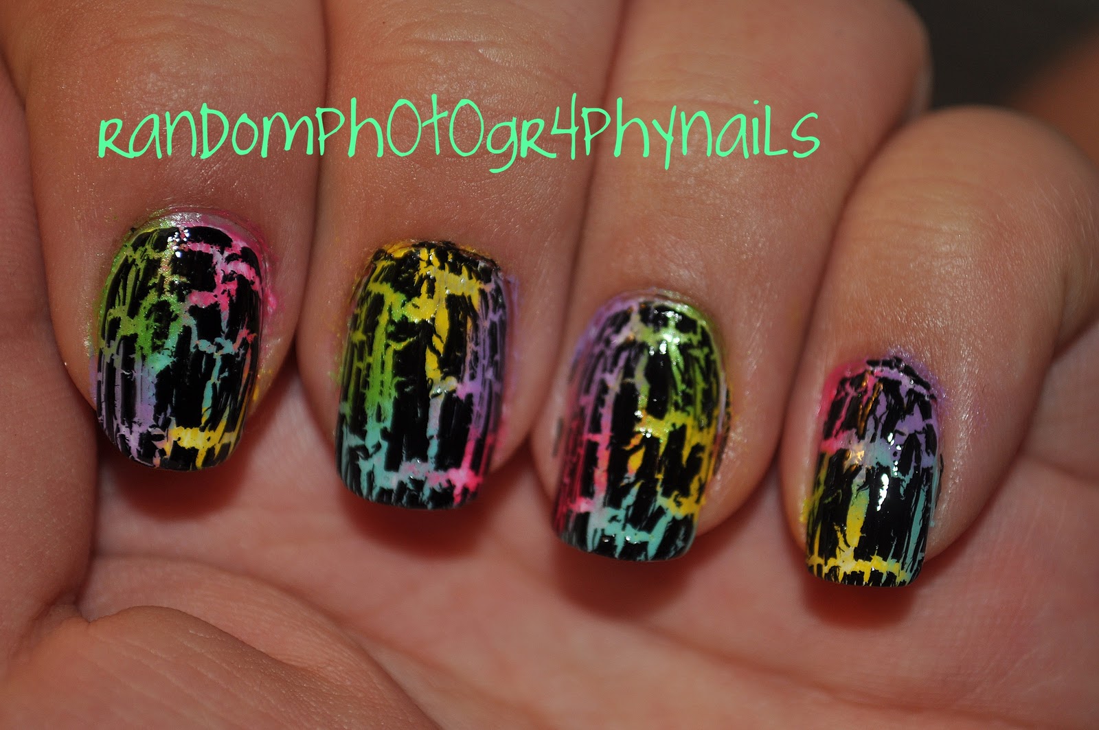 Love Your Pretty Nails: Rainbow Shatter