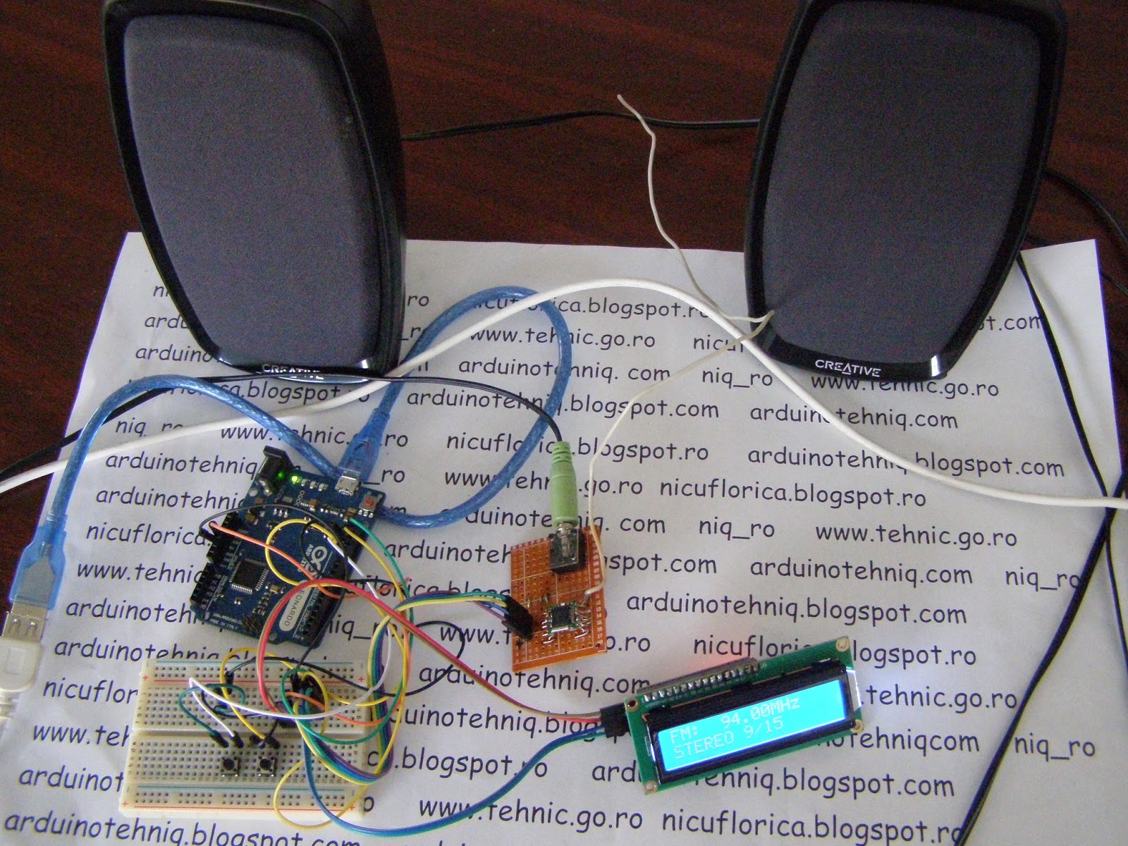 Arduino tehNiq: FM radio with TEA5767 and Arduino