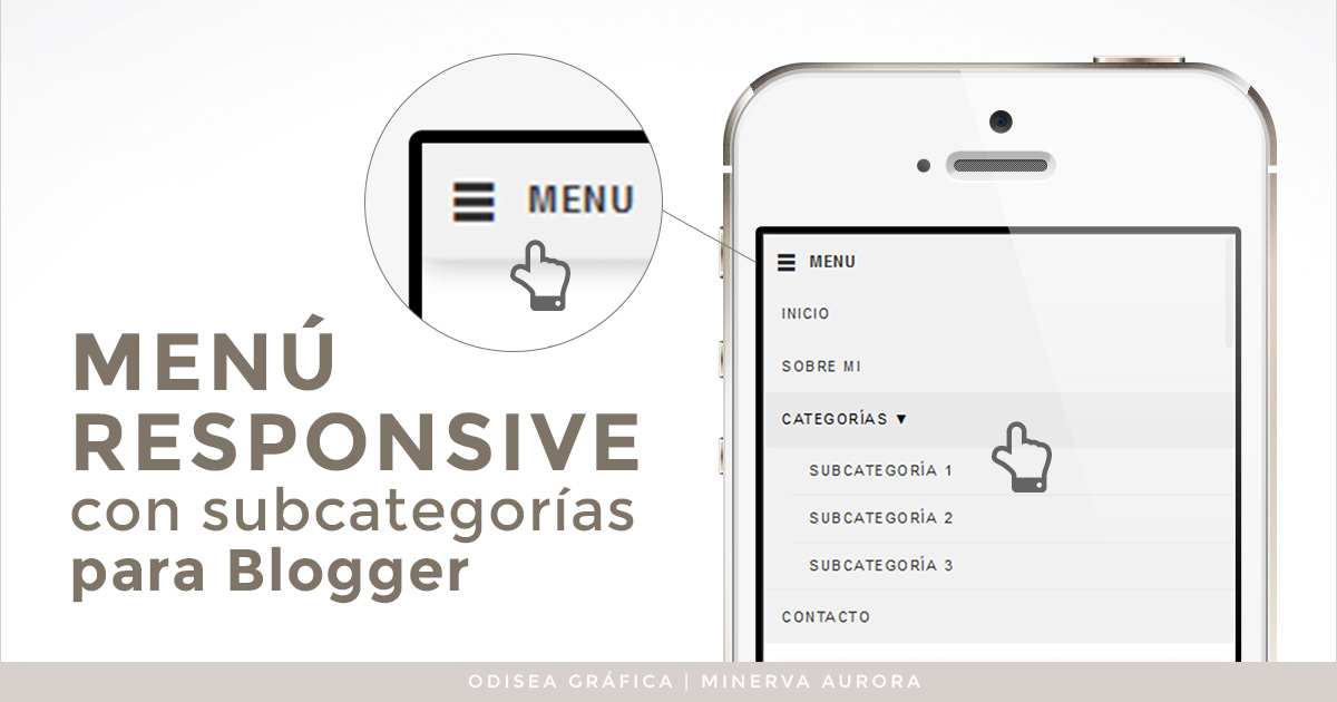 Crea un menú desplegable responsive para Blogger - Odisea gráfica