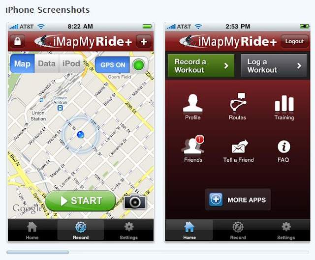 Bicicletaria do Fio: Map My Ride: app para Iphone\Android