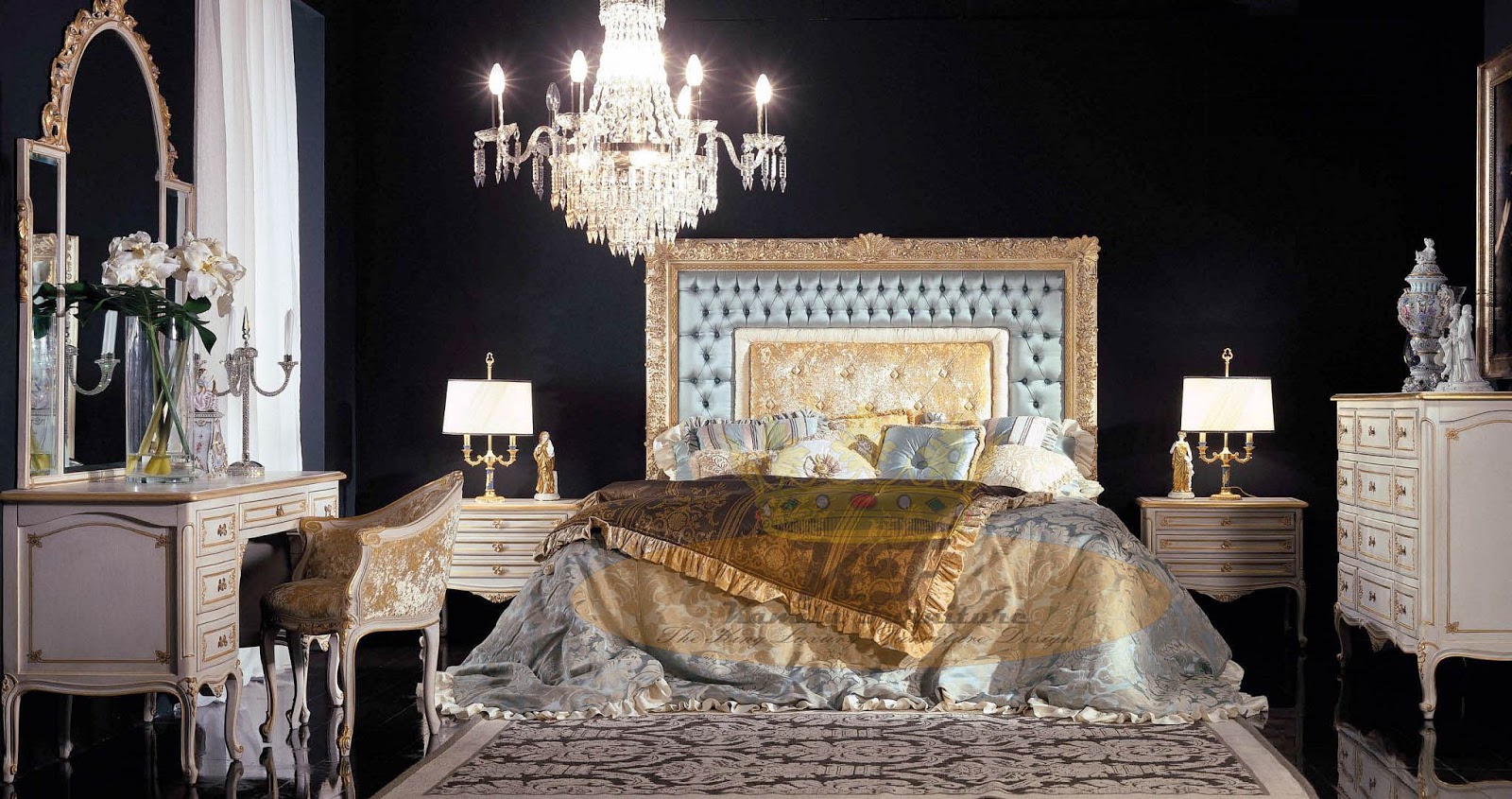 Kamila Furniture: LUXURY CLASSIC ITALIAN FURNITURE BEDROOM