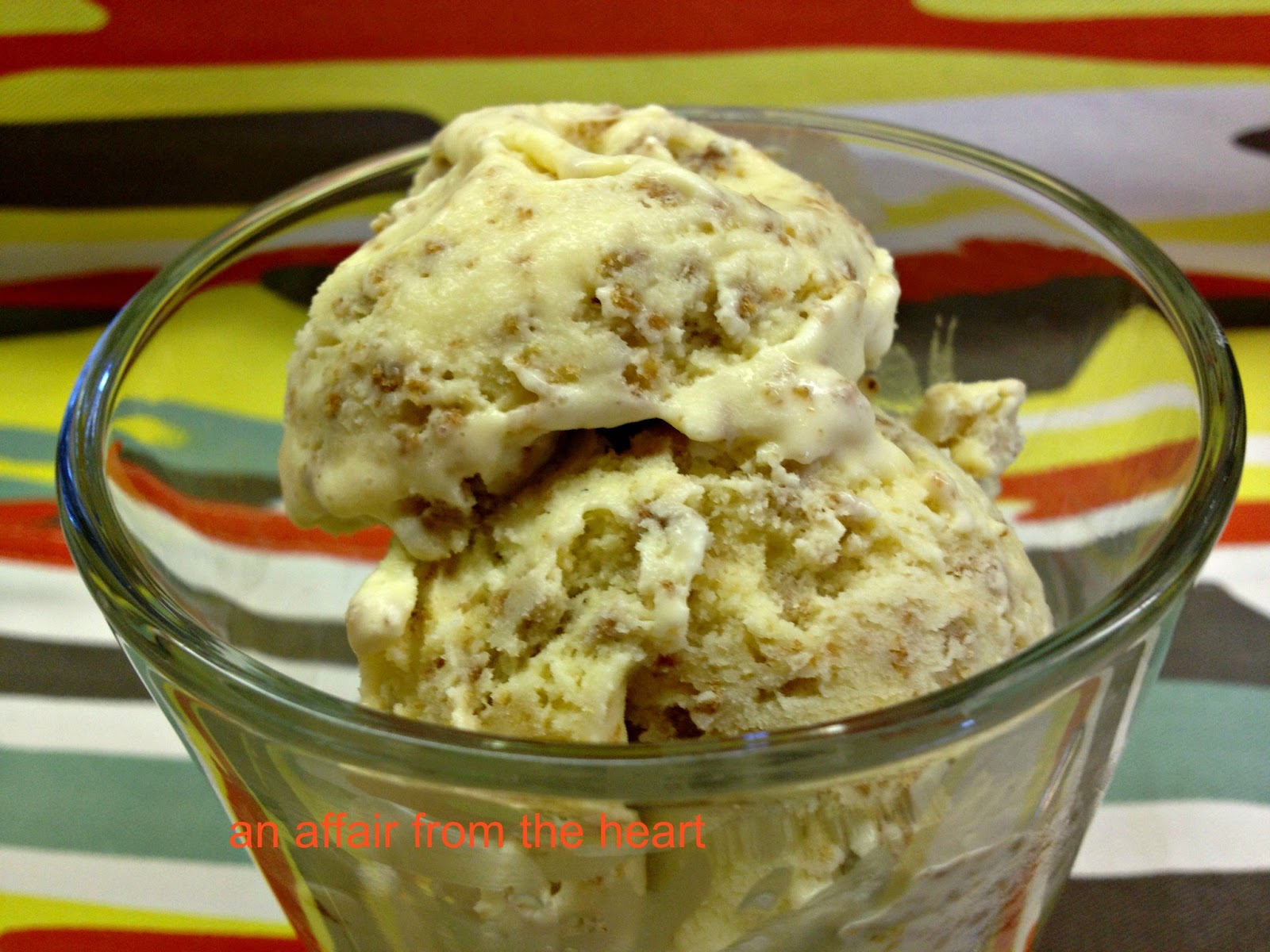 african desserts: Grape Nut Ice Cream