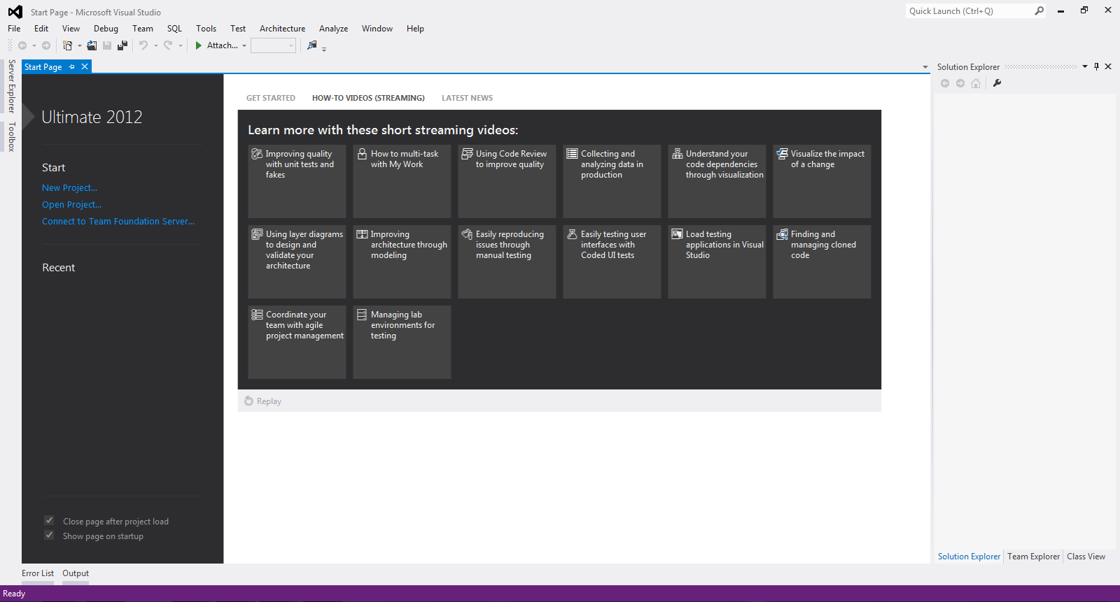 No Sweat Coding: Create New Project in Microsoft Visual Studio 2012