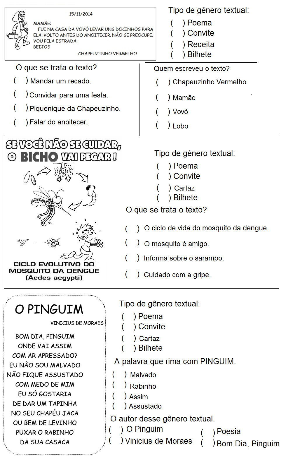 Atividade Genero Textual Poema 4 Ano - NAZAEDU