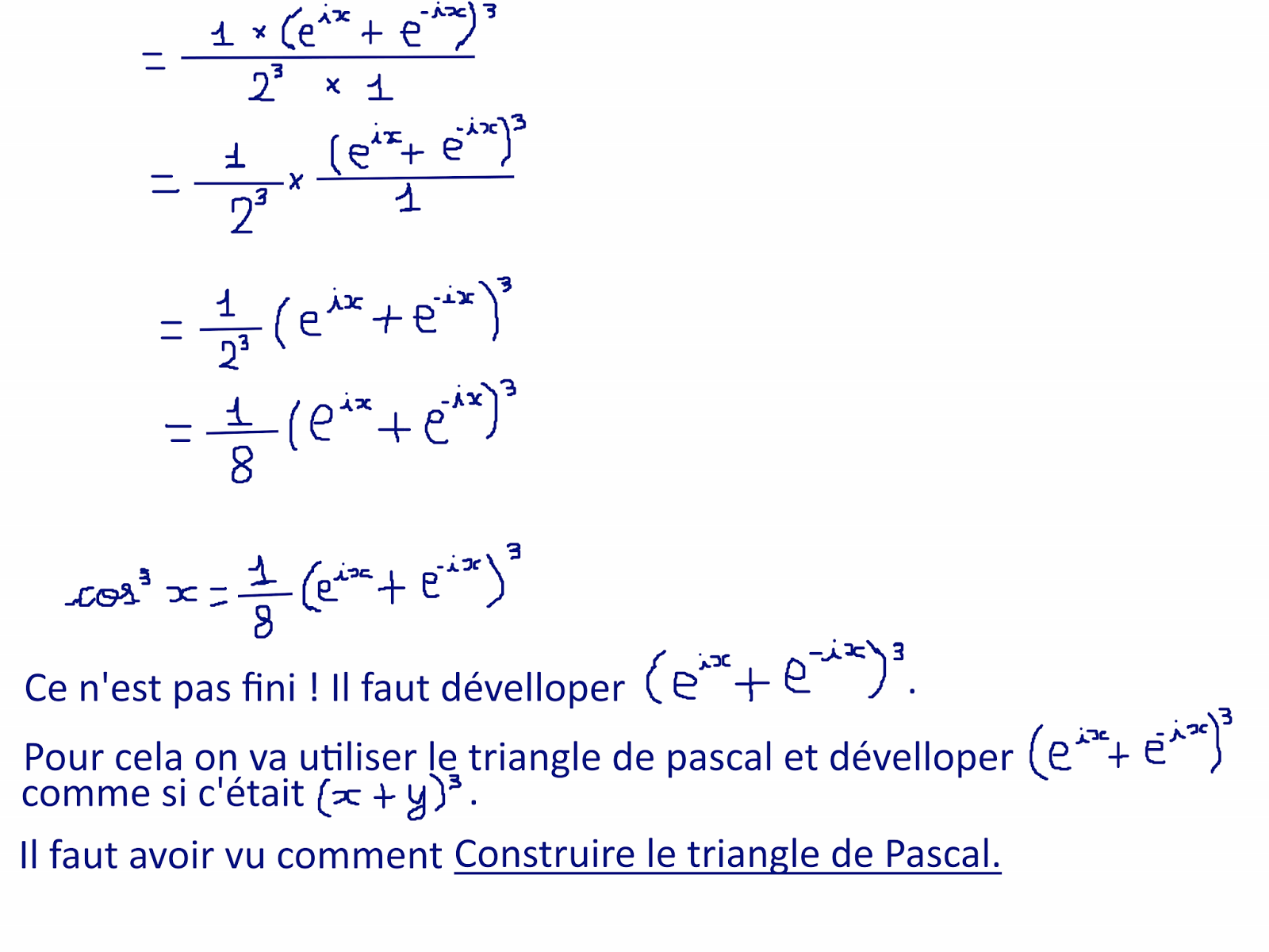 Linéariser cos^n(x) ou sin^n(x) ~ NOTREUS