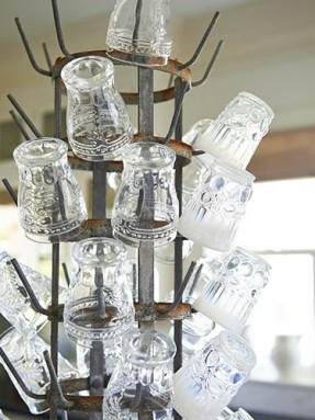 Eye For Design: Decorating With French Wine Bottle Drying Racks