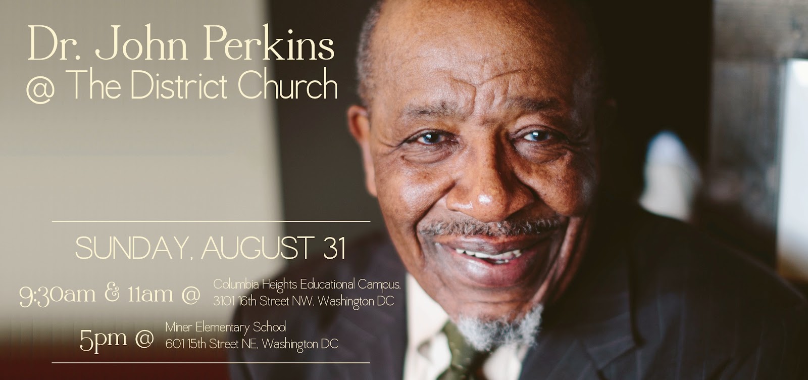 John Perkins Preaching in DC Aug 31