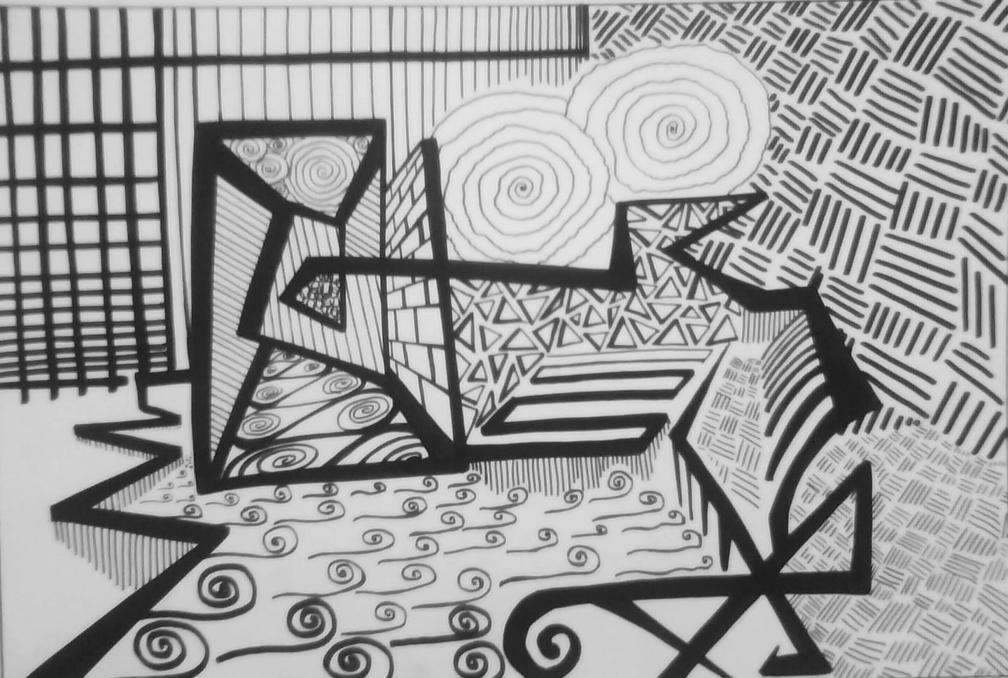 bellas artes: composición lineal