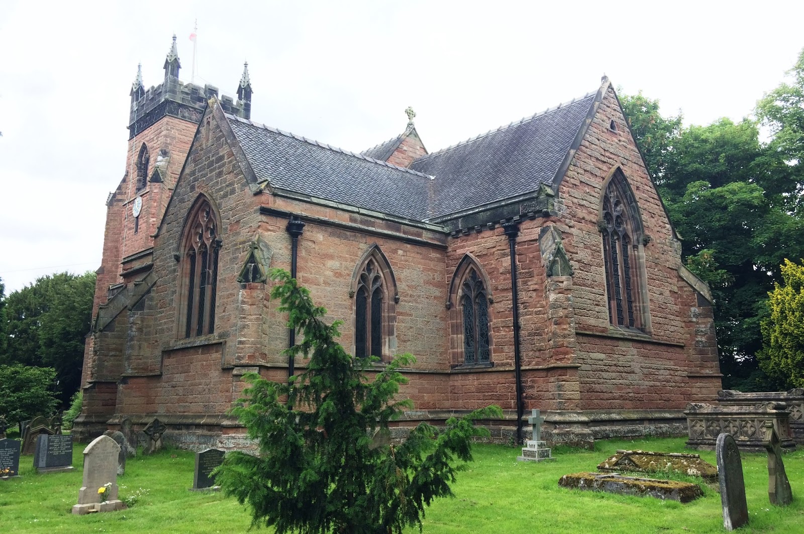 Patrick Comerford: Christ Church, a Gothic Revival church in Leamonsley ...
