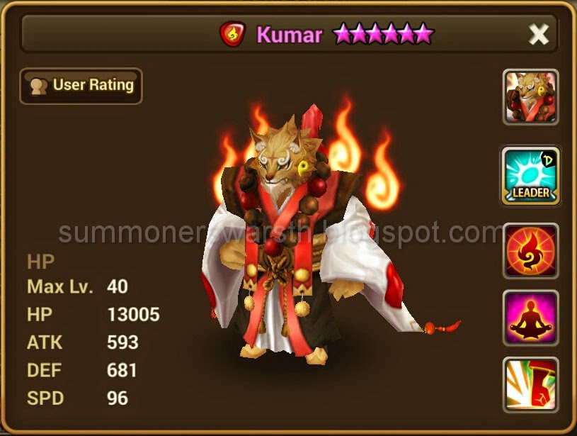 Beast Monk (Fire) | Summoners War