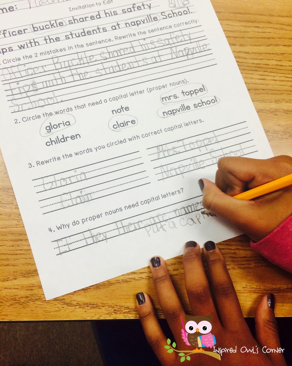 Jivey's Mentor Sentences for The Lower Grades - Inspired Owl's Corner