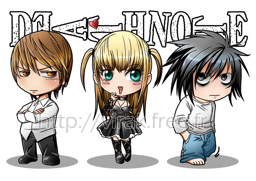 Death Note: Personagens em chibi