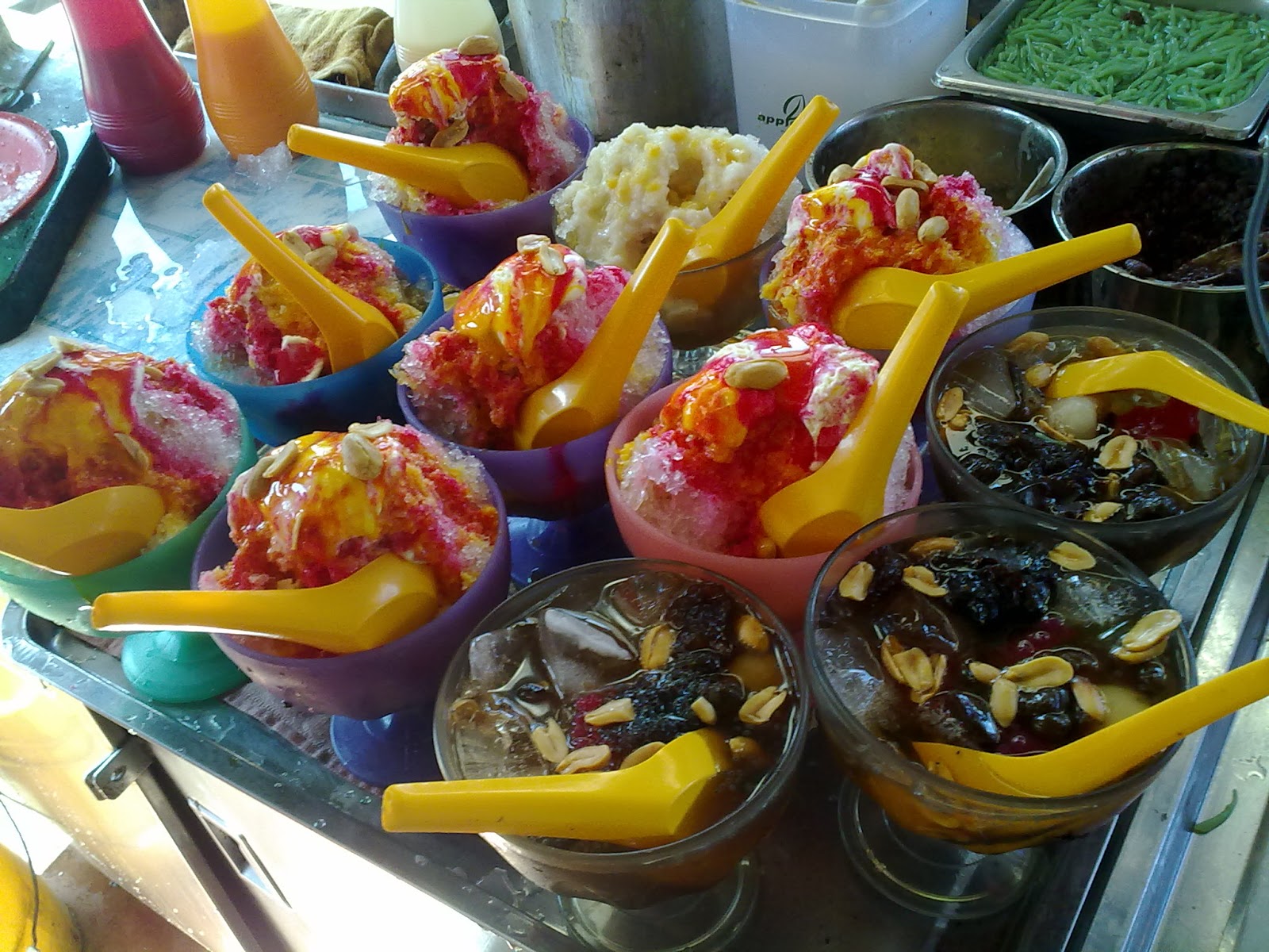 abc,laicikang,jagung,cendol.. ais kacang