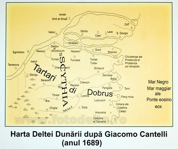 Dunavatu de Jos, vechi sat pescaresc din Delta Dunarii: Harti