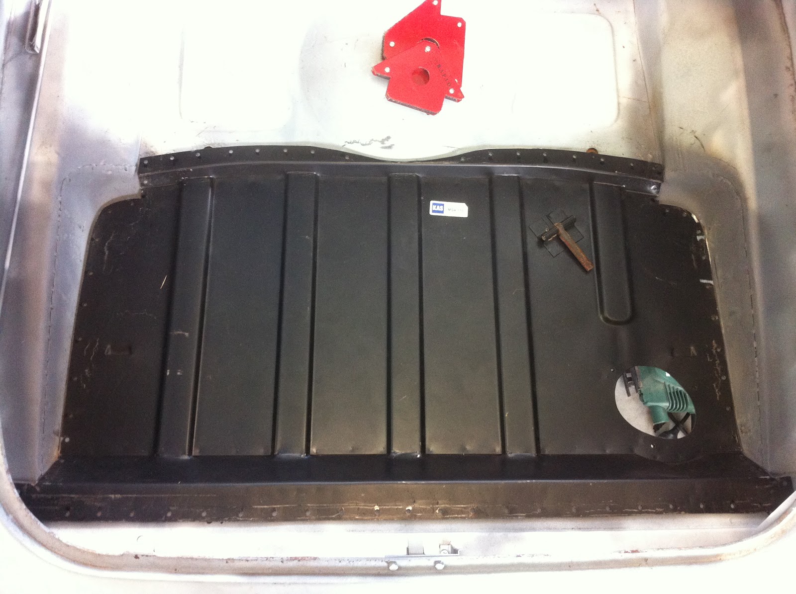 MGA Restoration: Replacement of boot floor