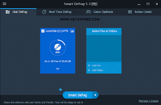 IObit Smart Defrag V 5.3.0 PRO :Serial Key is Available ! - The 3 how Tech