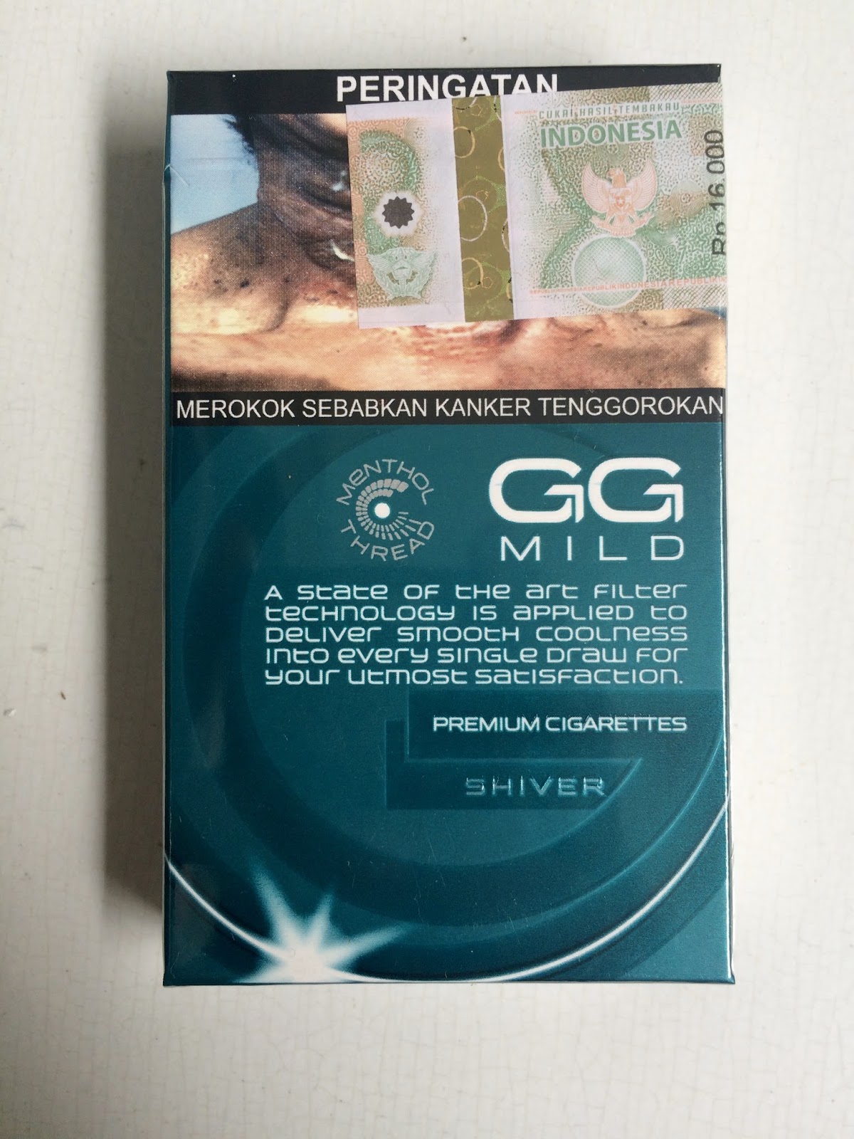 GG Mild Shiver, Rokok Mild dengan Menthol Thread Pertama dari Gudang Garam