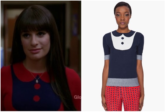 Glee: Season 3 Episode 22 Rachels Peter Pan Collar Sweater | Shop Your TV