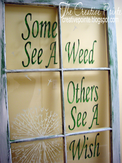 The Creative Pointe: Hand Painted "Wishes" Window
