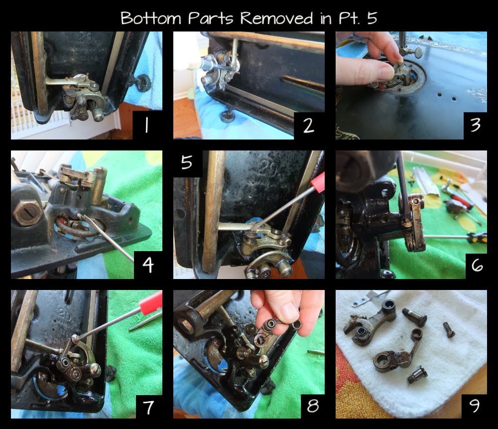 The Elusive Bobbin: 1927 Singer Model 66 Restoration Pt. 6 - Cleaning ...