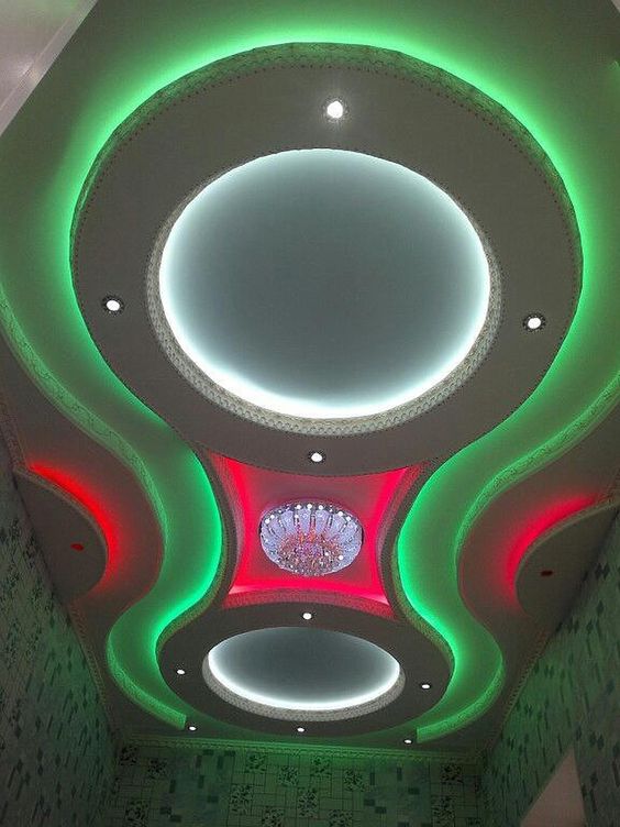40 Latest gypsum board false ceiling designs with LED lighting 2019