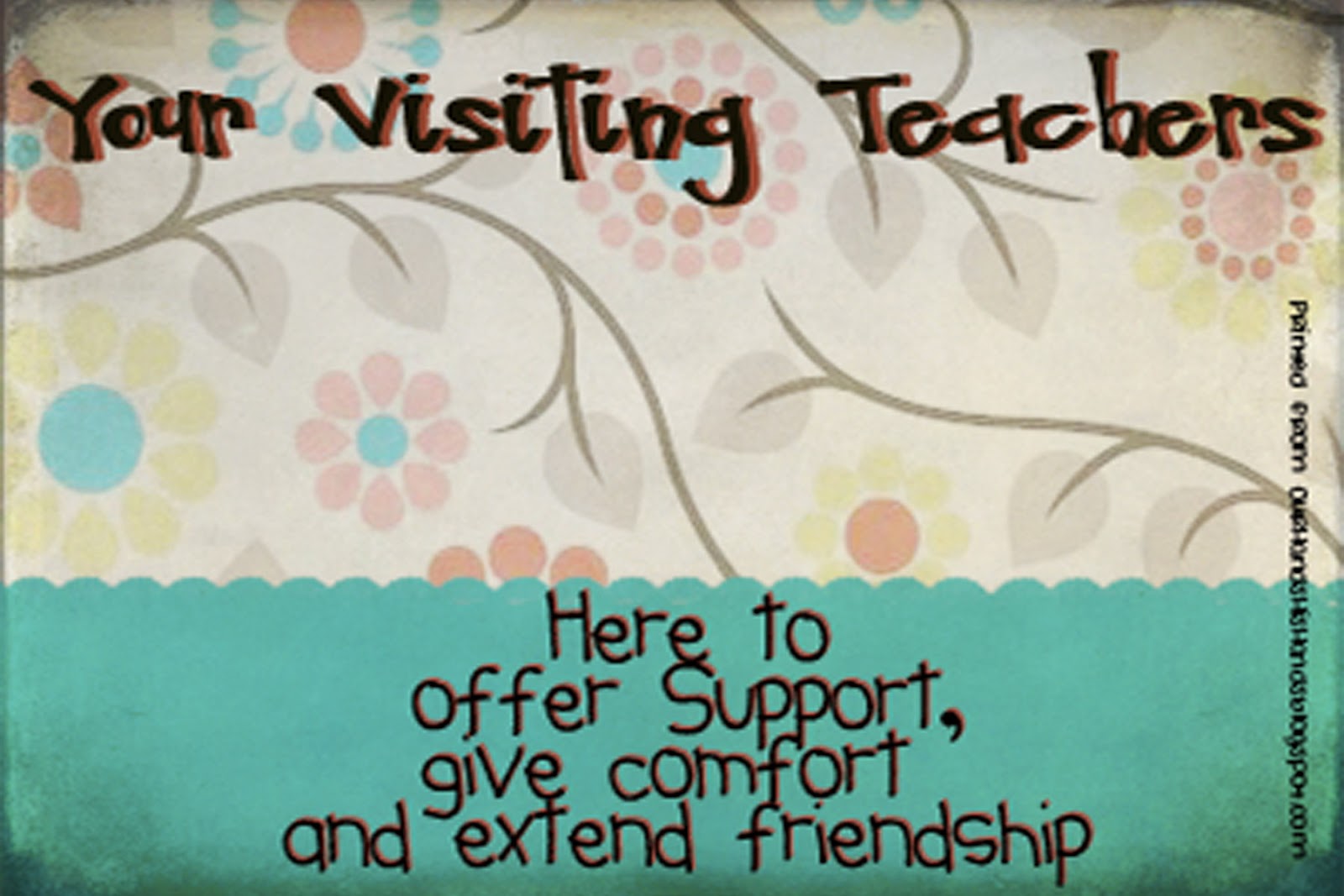 Our Hands, His Hands: Printable- Visiting Teaching Introduction