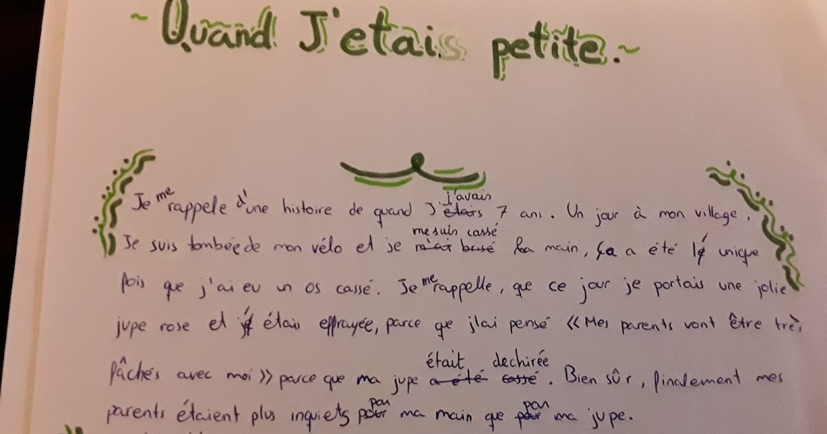 BIENVENUE SUR NOTRE BLOG FRANÇAIS: Quand j'étais petit/e (par les ...