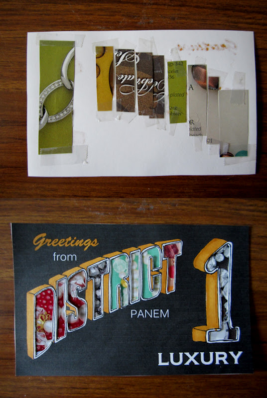 Shades Of Tangerine: Hunger Games Postcard (DIY)