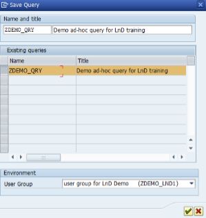 SAP Tutorials: Ad-hoc Query