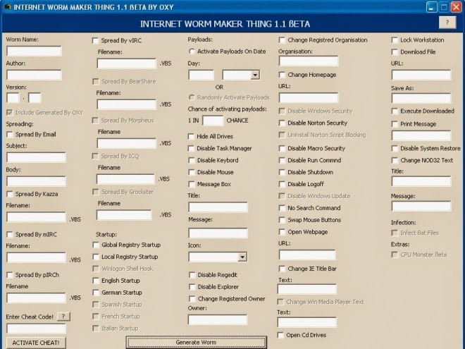 Penetration tester diary.: Make a simple Worm program