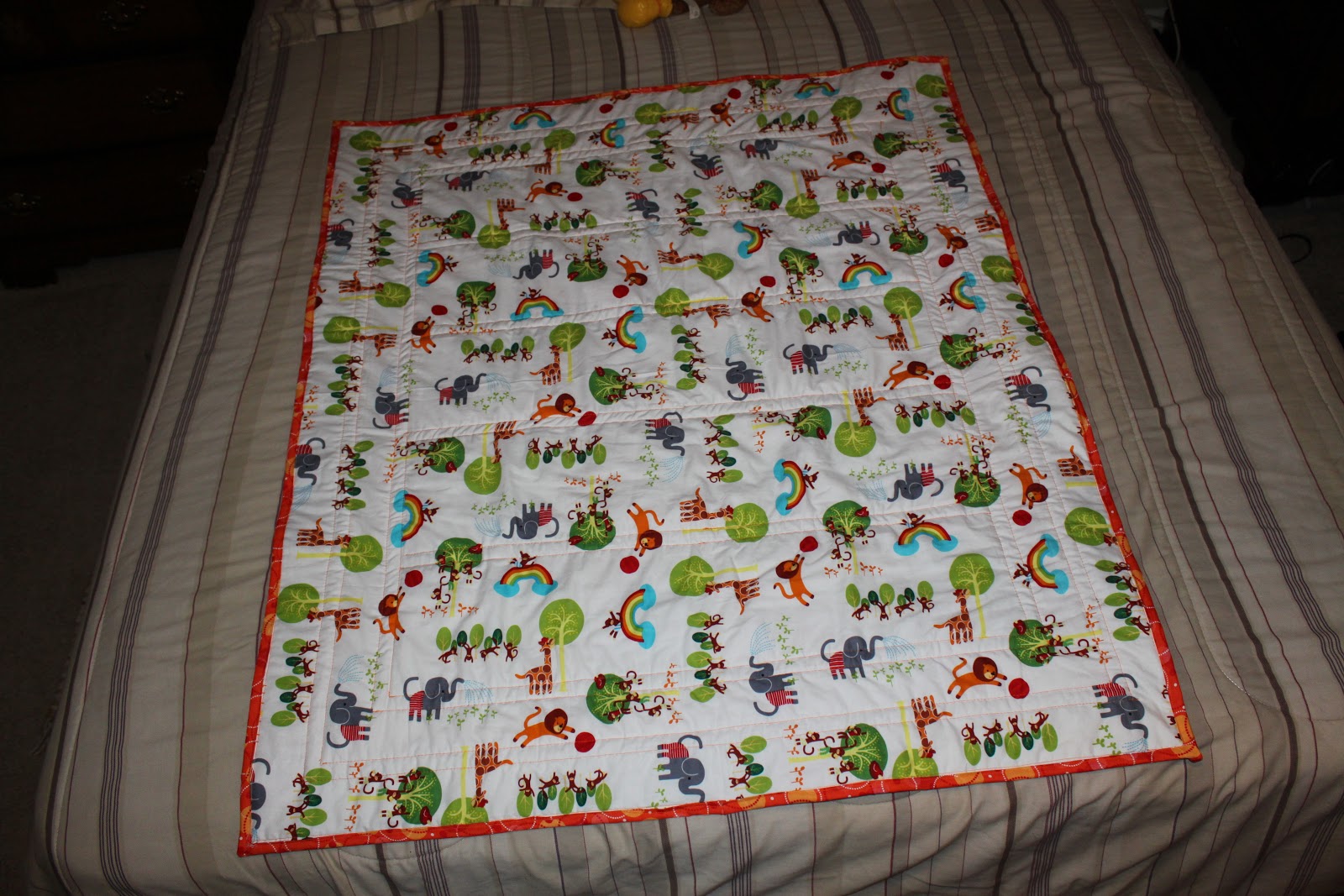 Mama Clucks: Disappearing Nine Patch Baby Quilt