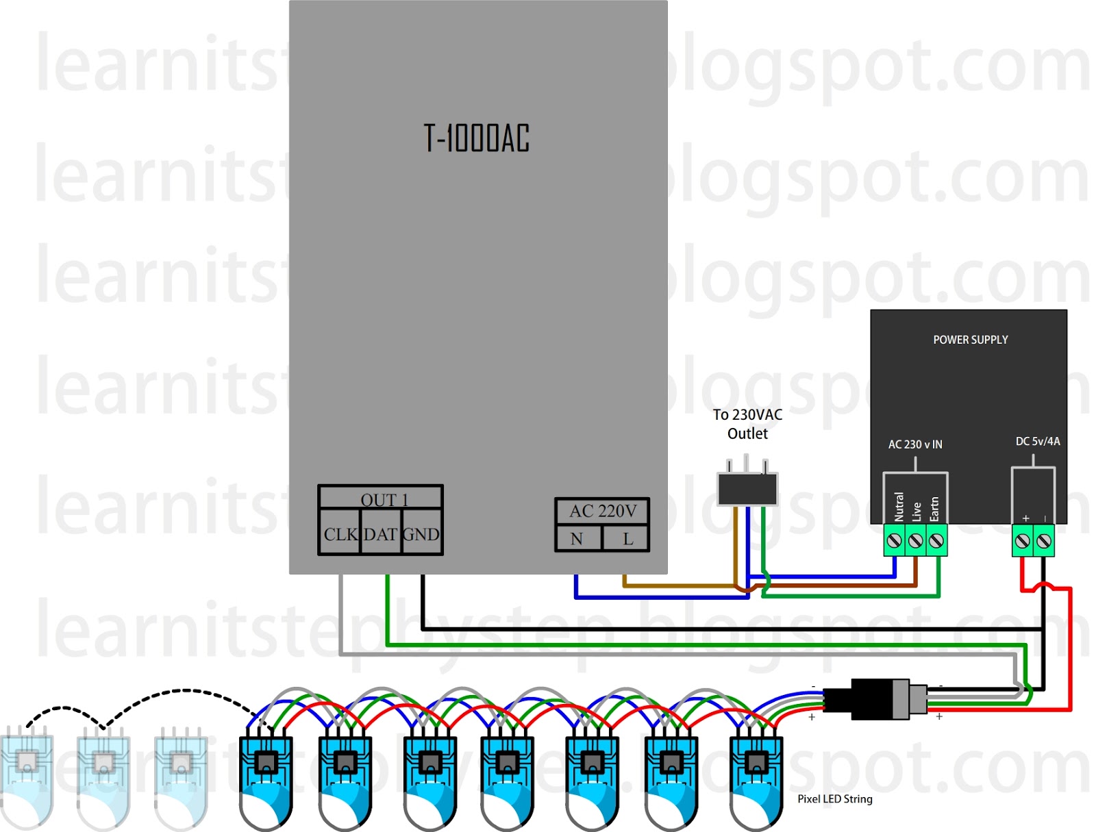 T-1000AC Pixel LED Controller Tutorial