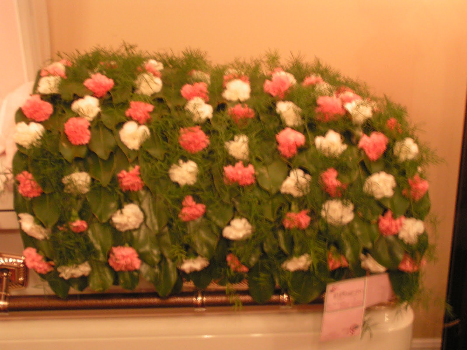 Sapps Florist Most Unique Designs of the Day: A pall for a funeral