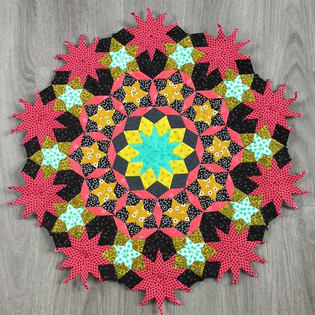 Wendy's Quilts and More: Ballet with Kaffe Fassett progress