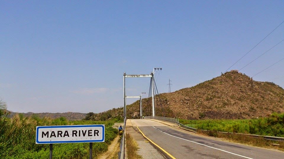 Suspension bridge at Tarime is a connector between Serengeti National ...