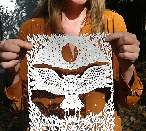 My Owl Barn: Breathtakingly Intricate Papercut Landscapes