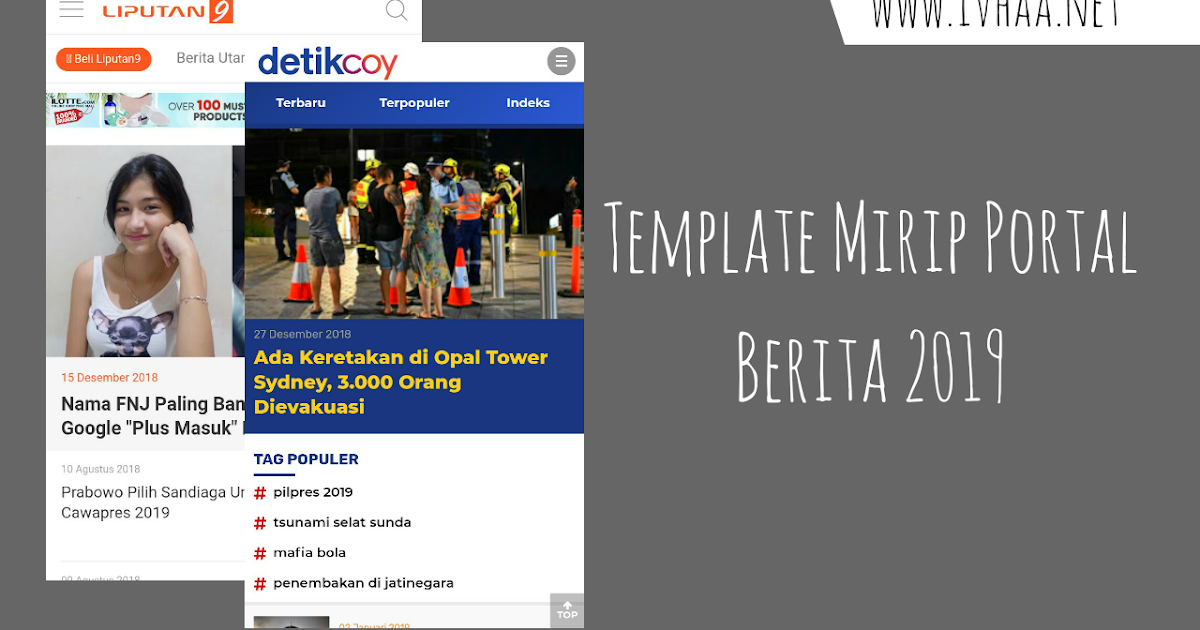 4 Template Blogger Yang Mirip Portal Berita - Ivhaa