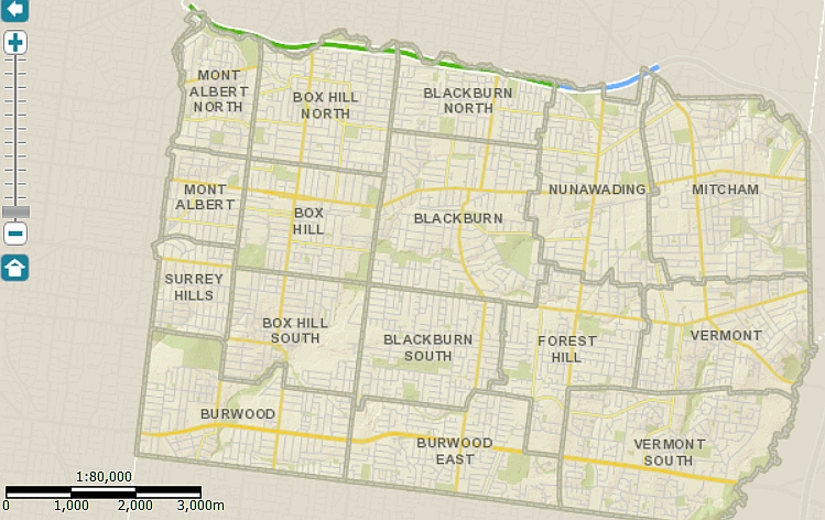 TRACKS, TRAILS AND COASTS NEAR MELBOURNE : Box Hill and Nearby Suburbs ...
