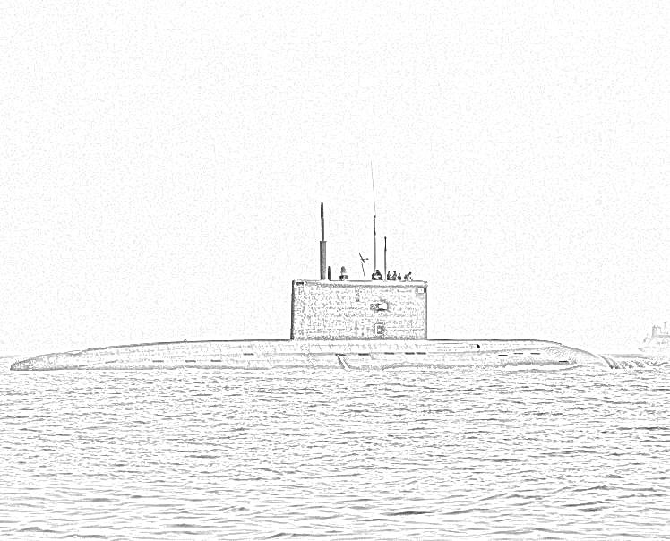 Coloring Pages: Submarine Coloring Pages