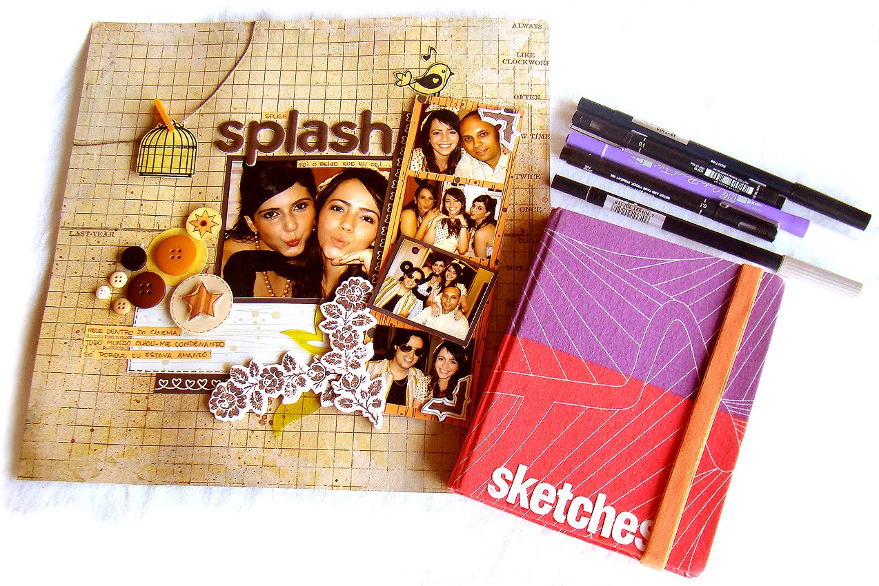 Scrapdiary Blog: Sketch no Processo Criativo do Scrap