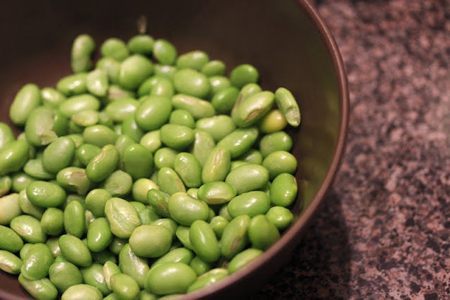 salt and love: seared scallops with edamame puree