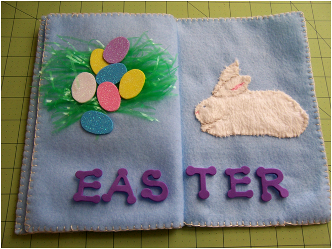 Art Threads: Monday Project - Spring Felt Texture Book