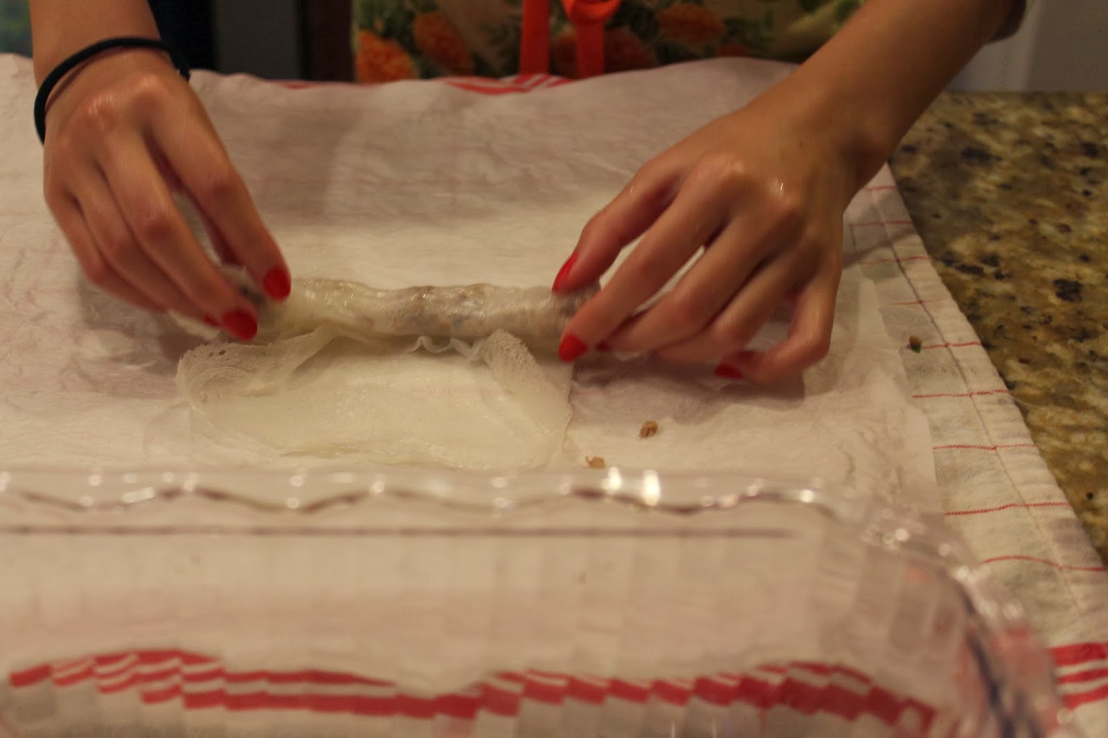 Hmong Fawm Kauv - Steam rice rolls - Kathy Nom Nom