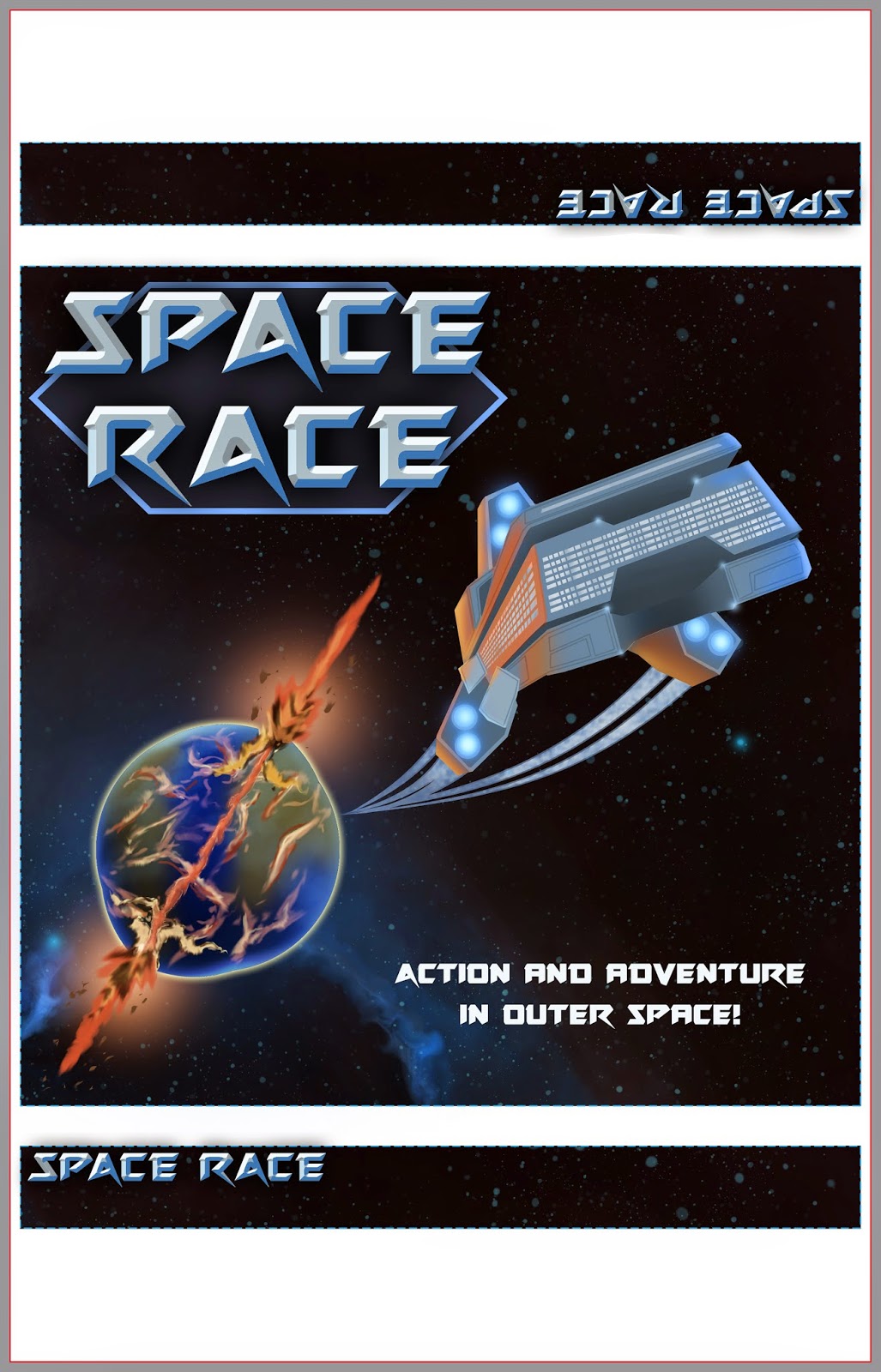 Blog of Perilous Art Endeavor +2: SPACE RACE - A modified board game!
